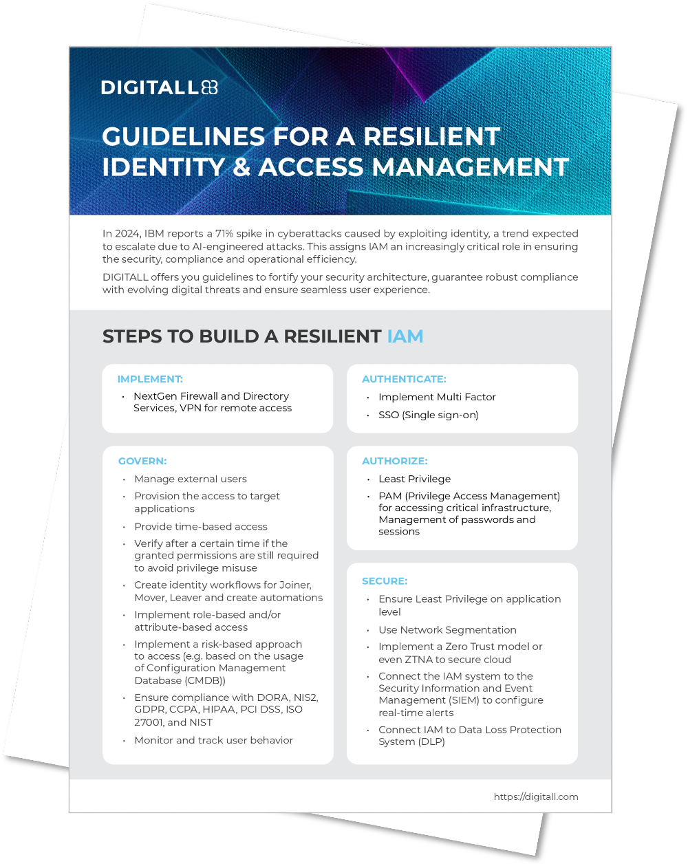 Download our Guidelines for resilient IAM